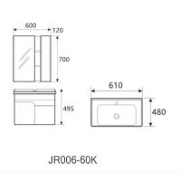 China ISO9001 Philippine Washbasin Mirrored Bathroom Vanity Cabinets Automatic Deodorization for sale