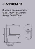 China Philippine 700x415x720mm Size S Trap  Siphonic Wc System Antibacterial for sale