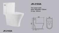 China Rimless Siphon Flushing Single Piece Water Closet Automatic Deodorization for sale
