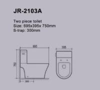 China Rimless Siphon Flushing Single Piece Water Closet Automatic Deodorization for sale