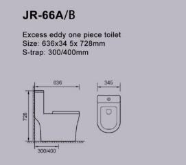 China Modern Bathroom White Ceramic One Piece Water Closet High Durability 20-30KG for sale