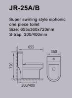 China Superswirl Flush Siphonic Water Closet Water Conservation Philippine Watercloset ISO9001 for sale