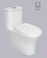 China Auto Operation One Piece Dual Flush Toilet  Excess Eddy Rimless Siphonic Toilet for sale