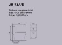 China Smooth Glazed S Trap Toilet Soft Close Seat Cover 1 Piece Water Closet for sale