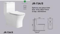 China Smooth Glazed S Trap Toilet Soft Close Seat Cover 1 Piece Water Closet for sale