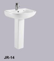 China Philippine Stain Resistance Modern Pedestal Basin White Sink Environmental Friendly for sale