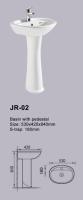 China Washing Hands Modern Pedestal Basin Single Tap Hole Basin Philippine Washbasin for sale