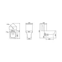 China Standard Size Dual Flush 4.5L/3L Toilet - Projection Toilet for B2B Buyers for sale