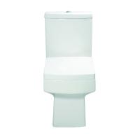 China Short Projection White Ceramic Close Coupled Toilet with 4.5L/3L Water Consumption for sale