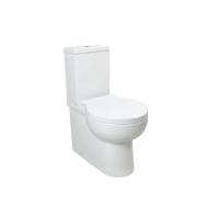 China Back to Wall Short Projection Round Toilet with 4.5L/3L Water Consumption for sale