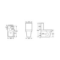 China Shape:Round Ceramic Toilets WC with Dual Flush Functionality for Commercial Use for sale