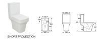 China Dual Flush Close Coupled Bathroom Toilet - Ideal for Home & Commercial Use for sale