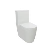 China Wall-mounted Close Coupled Bathroom Toilet with Standard Size, CE/RoHS/ISO9001 Certification for sale