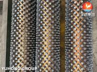 China Studded Tube, ASME SA335 P22 Alloy Steel Seamless Pipe With 11Cr Studs, Radiant And Convection Coil Application for sale