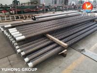 China Stainless Steel Studded Tube, ASME SA312 TP304H With 11Cr , Fired Heater Tube Coils Application for sale