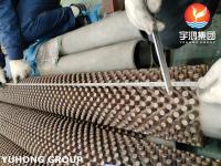 China ASTM A312 TP304 Stainless Steel Studded Tube for Furnances and Evaporators for sale