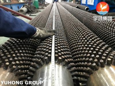 China ASME SA335 P9 Chromium Molybdenum Alloy Studded Finned Tubes For High Temperature Furnace for sale
