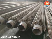 China Stainless Steel Longitudinal High Frequency Welded Finned Tubes Enhanced Heat Transfer Solutions for sale