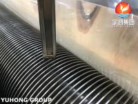 China ASME SA335 P9 Alloy Steel High Frequency Welding Helical Solid Fin Pipe For Furnace for sale