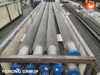 China Stainless Steel Serrated Finned Tube High Frequency Welding Wound Spiral Welded For Fired Heater for sale