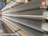 China ASTM A312 TP304H Welded Helical Serrated Finned Tubes For Economizer Boiler for sale