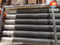 China ASTM A312 TP304H Serrated Fin Tubes High Frequency Welding For Coil Cooler for sale