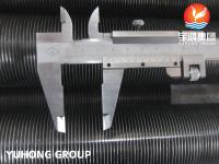 China ASTM A213 TP316L Wound With Aluminum 1060 Aluminum L Type Fin Tube , Air Cooler, Cooling Tower for sale