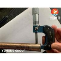 China Low Fin Tube ASME SB111 C70600 Copper Nickel Alloy Base Tube for sale