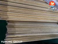 China Copper Nickel Alloy Low Fin Tube , ASTM B111 C71640 , Cu70Ni30 for sale