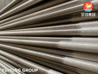 China Copper Nickel Alloy Low Fin Tube , ASTM B111 C71640 , Cu70Ni30 for sale