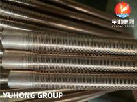 China Low Fin Tube , ASTM B111 C12200 , Copper Alloy Fin Tube for sale