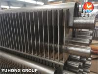 China Seamless Steel Square ASME SA270 TP316L Tube Fins H Type Heating Transfer System Economizer for sale