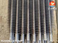 China Seamless Steel Square ASME SA270 TP316L Tube Fins H Type Heating Transfer System Economizer for sale