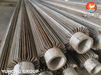 China A312 TP316L ASTM Welded Longitudinal Finned Pipes With Stainless Steel Fins for sale