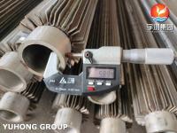 China A312 TP316L ASTM Welded Longitudinal Finned Pipes With Stainless Steel Fins for sale