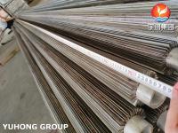 China A312 TP316L ASTM Welded Longitudinal Finned Pipes With Stainless Steel Fins for sale
