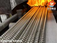 China TP310S Corrugated Fin Tubes Stainless Steel For Heat Exchangers for sale