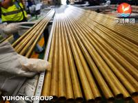 China Copper Alloy Steel ASTM B111 C68700 Heat Exchanger Tube In Cooling Systems for sale