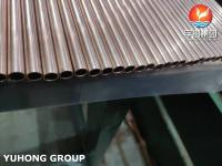 China Copper Alloy Steel ASME SB111 C70600 O61 Heat Exchanger Tube , Chemical Processing for sale