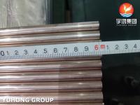 China Copper Alloy Steel ASME SB111 C70600 O61 Heat Exchanger Tube , Chemical Processing for sale