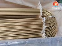 China ASTM B111 C68700 O61 Aluminum Brass Seamless Tubes For Heat Exchangers for sale