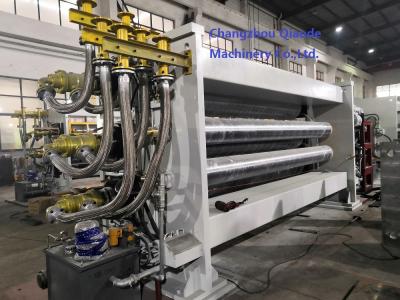 China Industrial 1600mm High Speed Calender Machine with 650m/min Speed and 150kg/cm² Pressure for Nonwoven Fabric Processing for sale