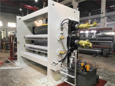 China Industrial Fabric Embossing Calender Machine Φ480-850mm Roller 6000mm Width 650m/min Speed for sale