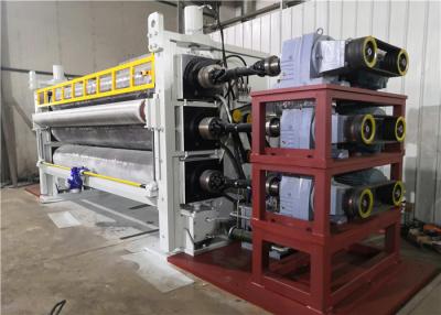China ISO9001 3 Roll Calender Machine with 650 m/min Speed and Dual Embossing Rolls for Industrial Textile Processing for sale