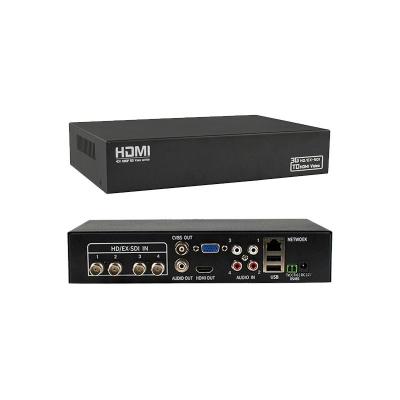 China 4-Channel SDI Video Converter with HDMI/VGA/CVBS Output - Supports 270Mbps to 1.485Gbps Signal Conversion for sale