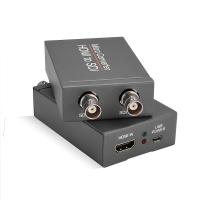 China Compact HDMI to SDI Converter with Dual Outputs 300m Transmission 2.97Gbps Bitrate for sale