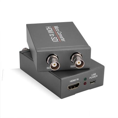 China Compact HDMI to SDI Converter with Dual Outputs 300m Transmission 2.97Gbps Bitrate for sale