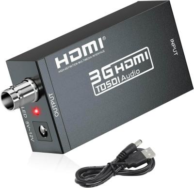 China LN-S009 HDMI to SDI Converter 1080p60 with Audio Embedding - 80mm Compact Design for Broadcast Systems for sale
