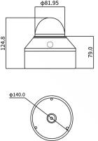China LN-815 4-in-1 HD SDI Dome Camera 1440P 1080P 2.8-12mm Motorized Zoom IP67 Outdoor for sale