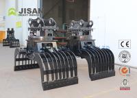 China Square Rotating Demolition Grapple , Excavator Hydraulic Stone Sorting Grab for sale